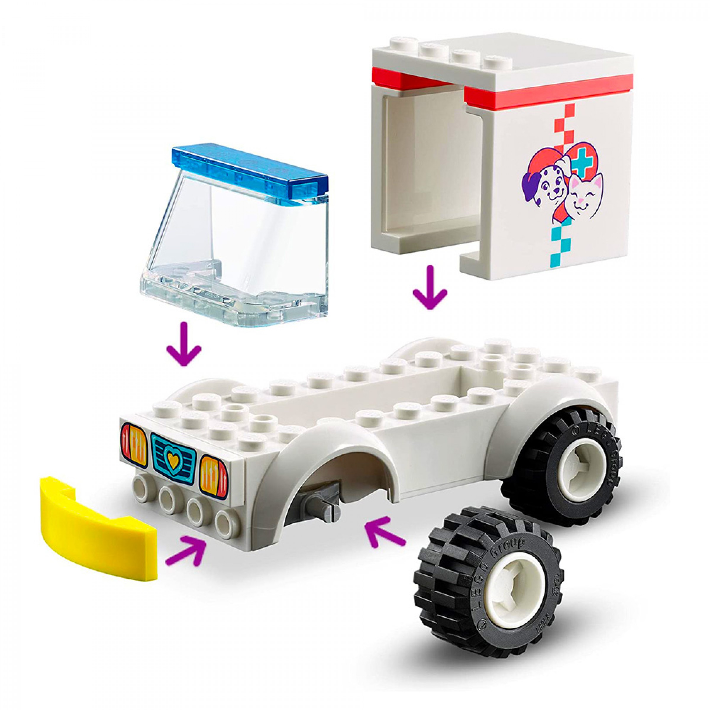 Lego-LEGO PET CLINIC AMBULANCE 41694(41694) | lampridis.gr