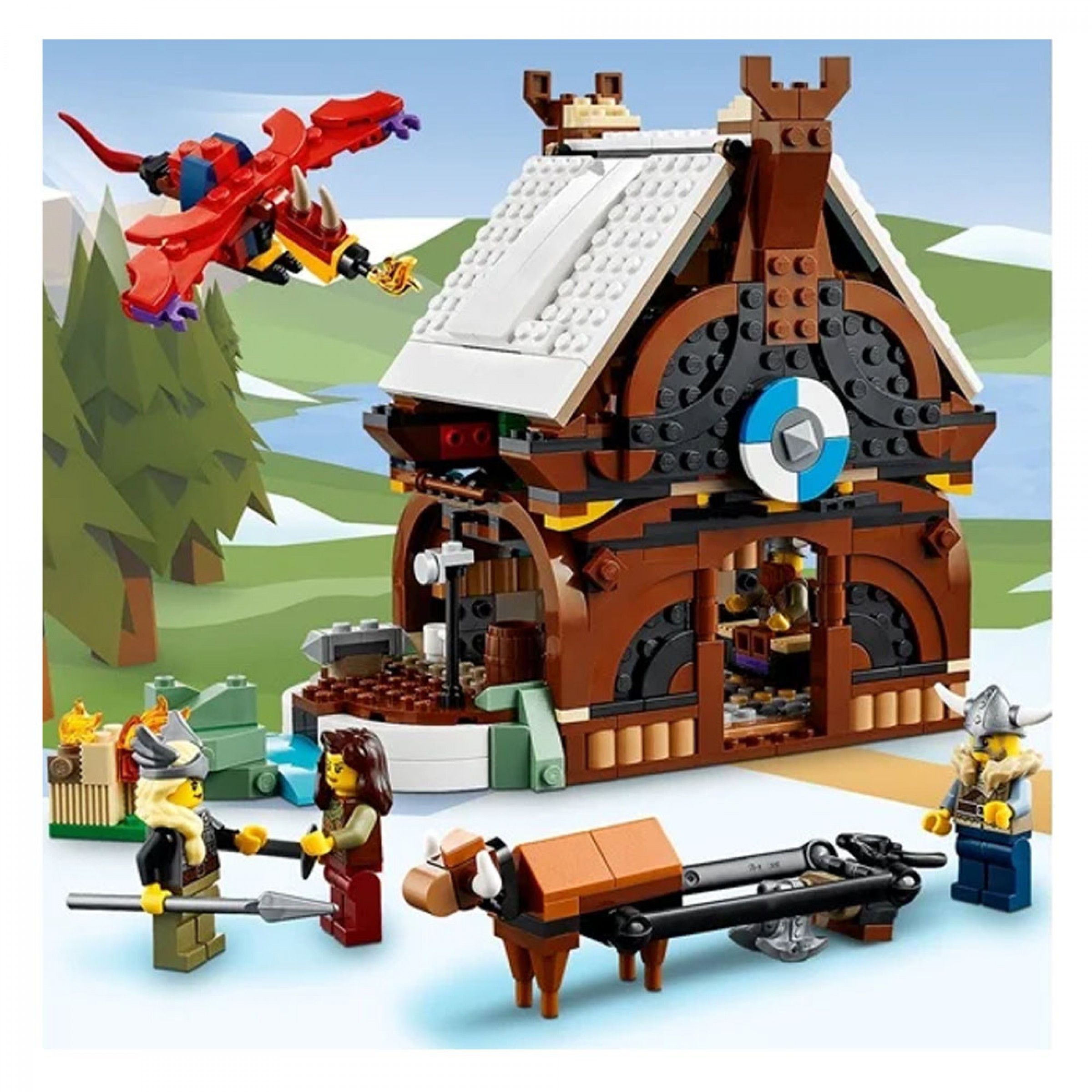 Lego-LEGO VIKING SHIP AND THE MIDGARD SERPENT 31132(31132) | lampridis.gr