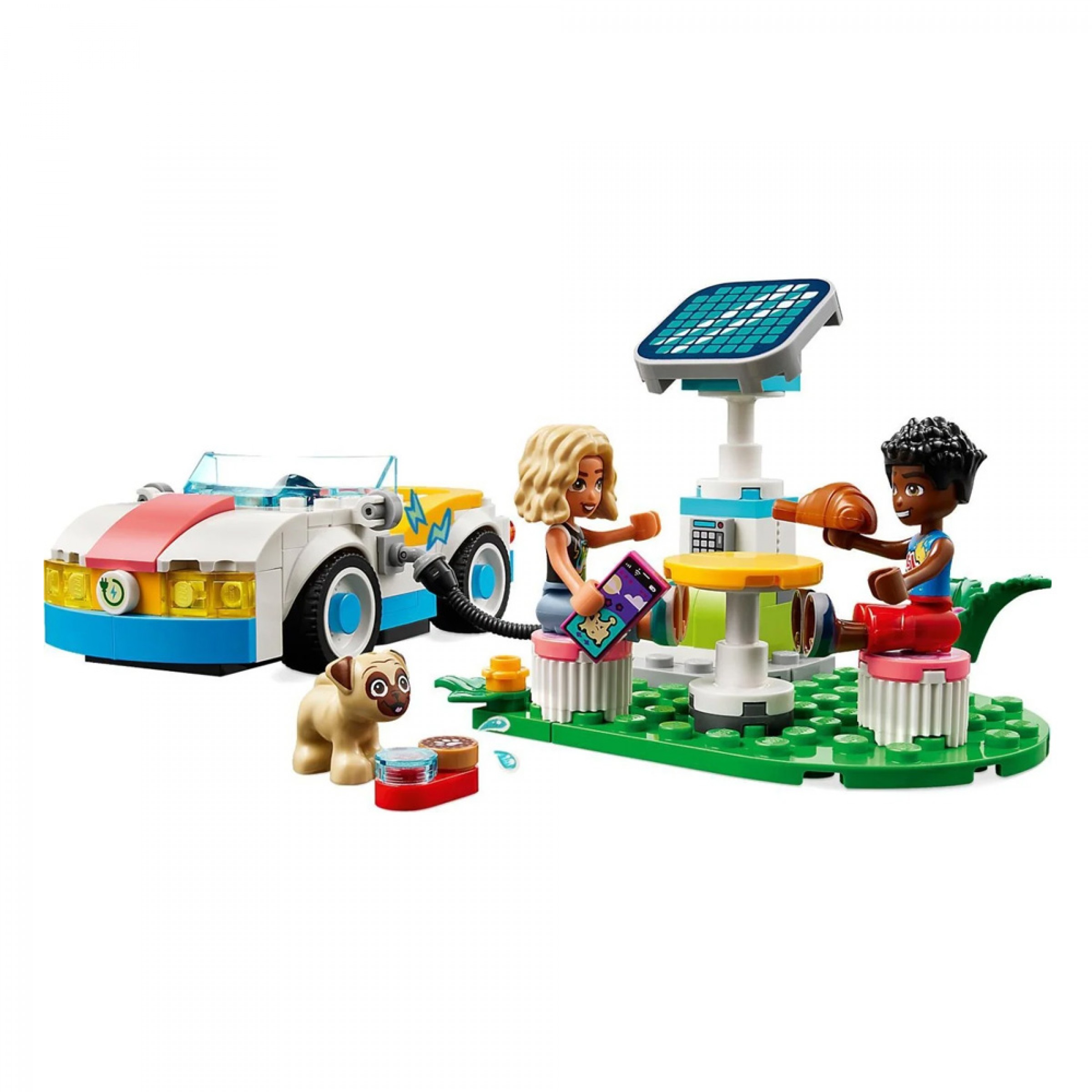 Lego-LEGO ELECTRIC CAR AND CHARGER 42609(42609) | lampridis.gr