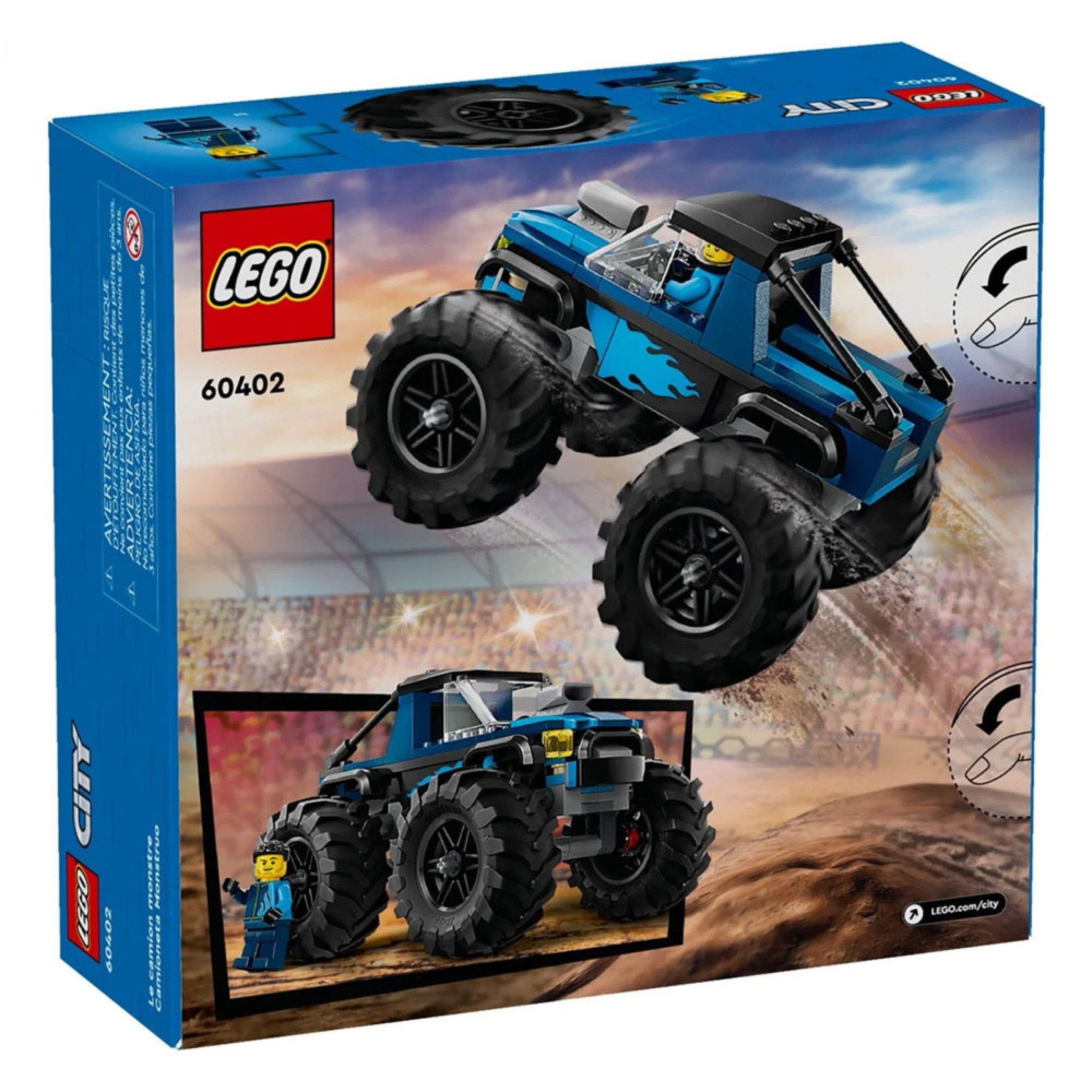 Lego-LEGO BLUE MONSTER TRUCK 60402(60402) | lampridis.gr