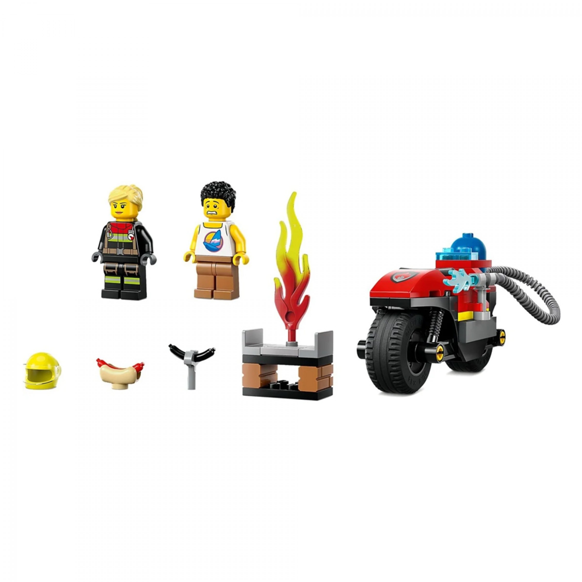 Lego-LEGO FIRE RESCUE MOTORCYCLE 60410(60410) | lampridis.gr