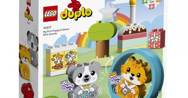 Lego-LEGO MY FIRST PUPPY & KITTY WITH SOUNDS 10977(10977) | lampridis.gr