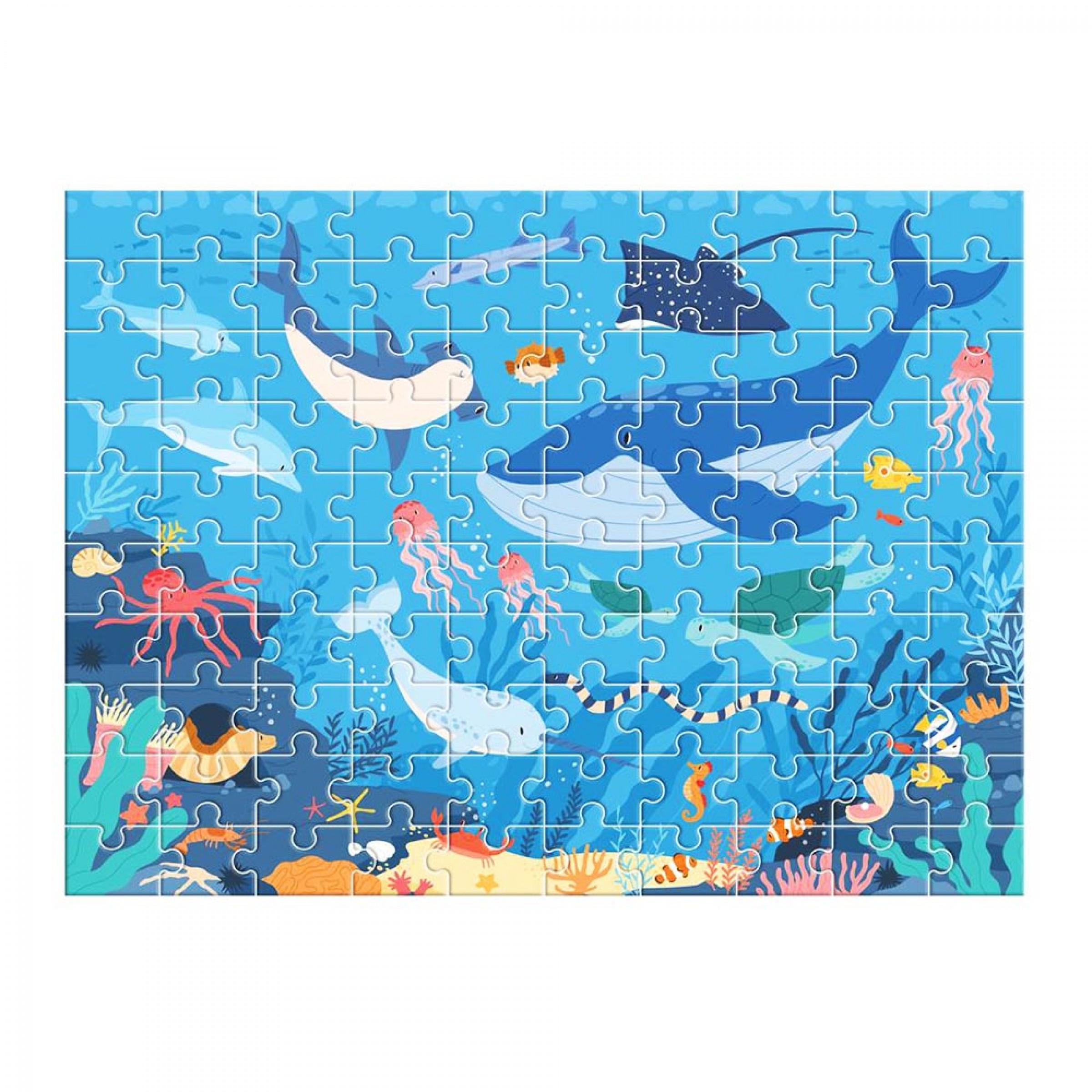 Luna-LUNA PUZZLE ΖΩΑ ΤΟΥ ΒΥΘΟΥ 000621784 (100 ΤΕΜ)(621784) | lampridis.gr