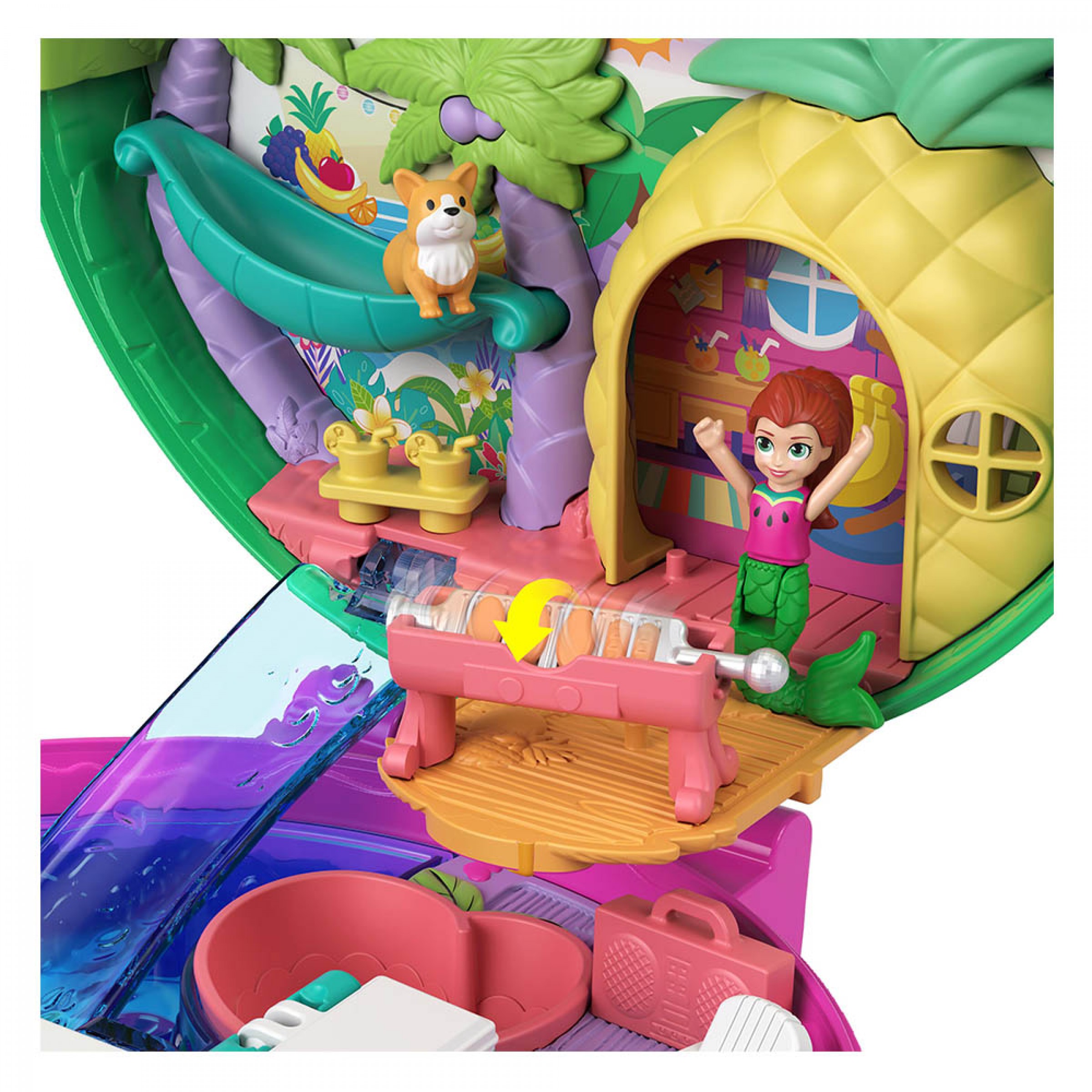 Mattel-MATTEL POLLY POCKET BIG POCKET POOL PARTY WATERMELON FRY35/HCG19 ...