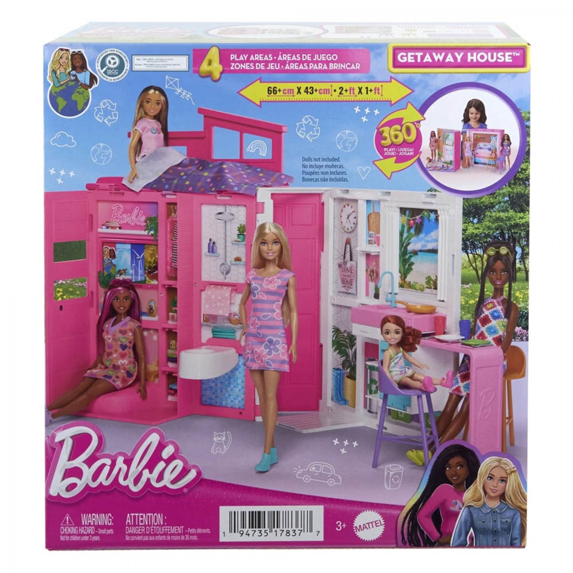 Mattel-MATTEL BARBIE GET AWAY HOUSE HRJ76(HRJ76) | lampridis.gr