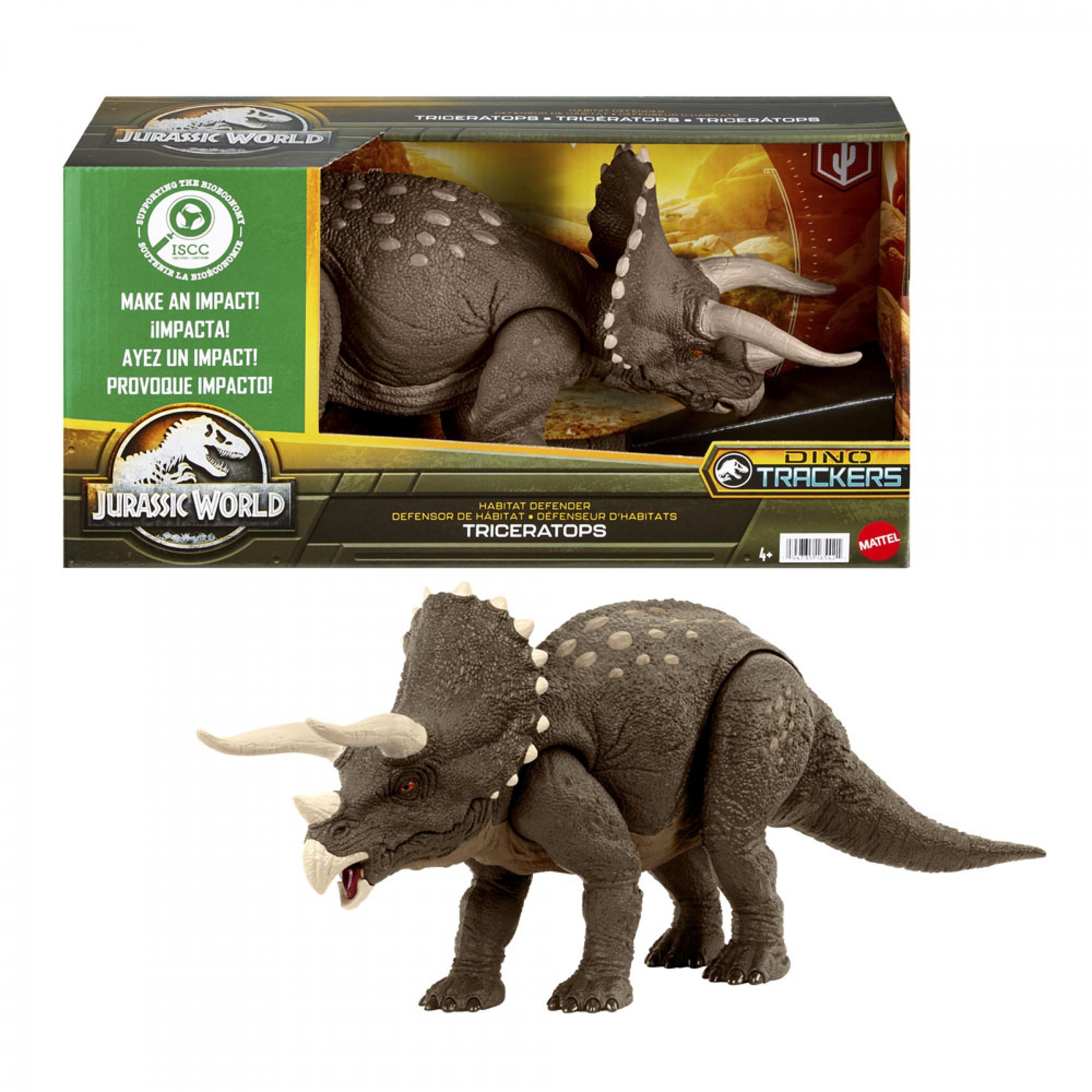 Mattel-MATTEL JURASSIC WORLD TRICERATOPS HPP88(HPP88) | lampridis.gr