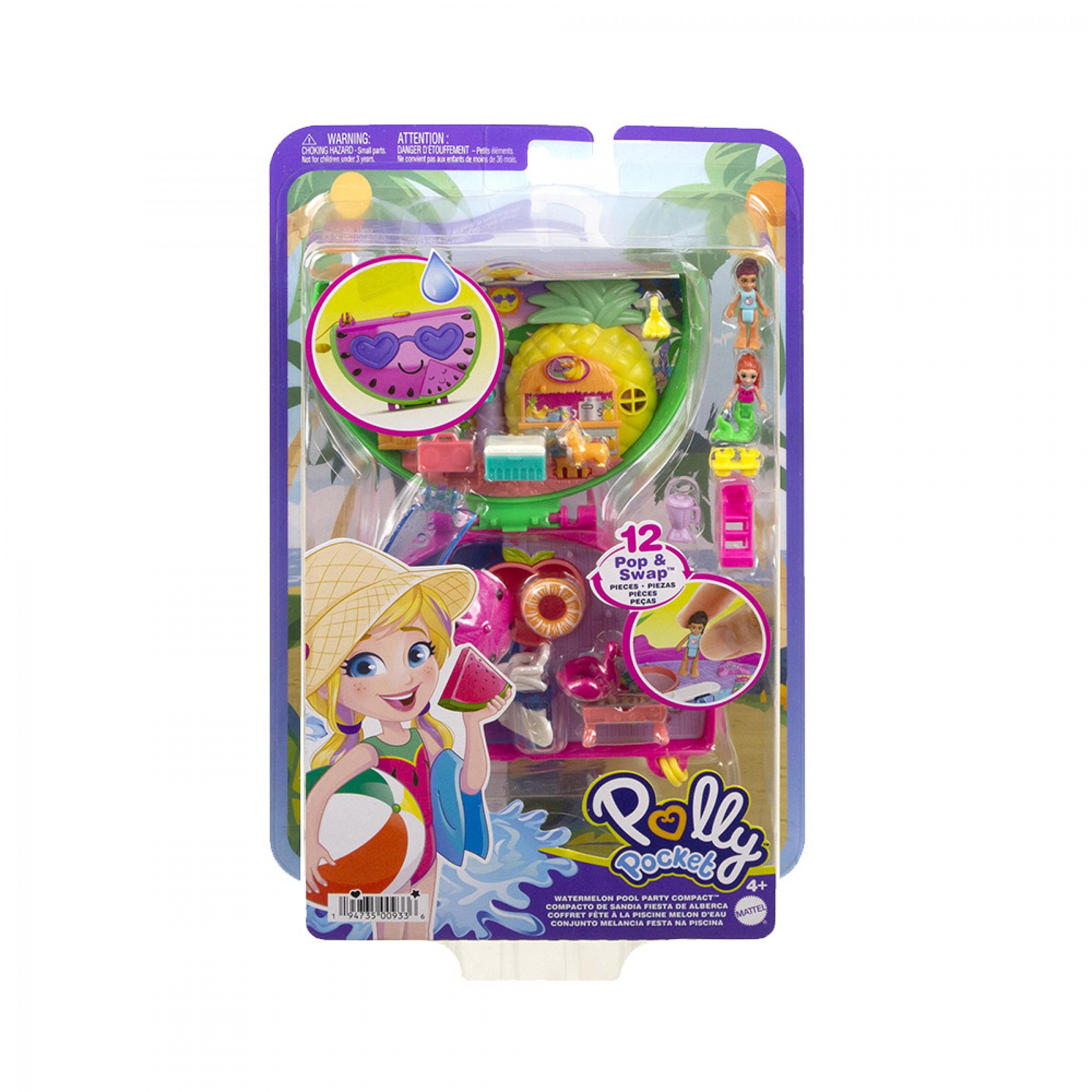 Mattel-MATTEL POLLY POCKET BIG POCKET POOL PARTY WATERMELON FRY35/HCG19 ...