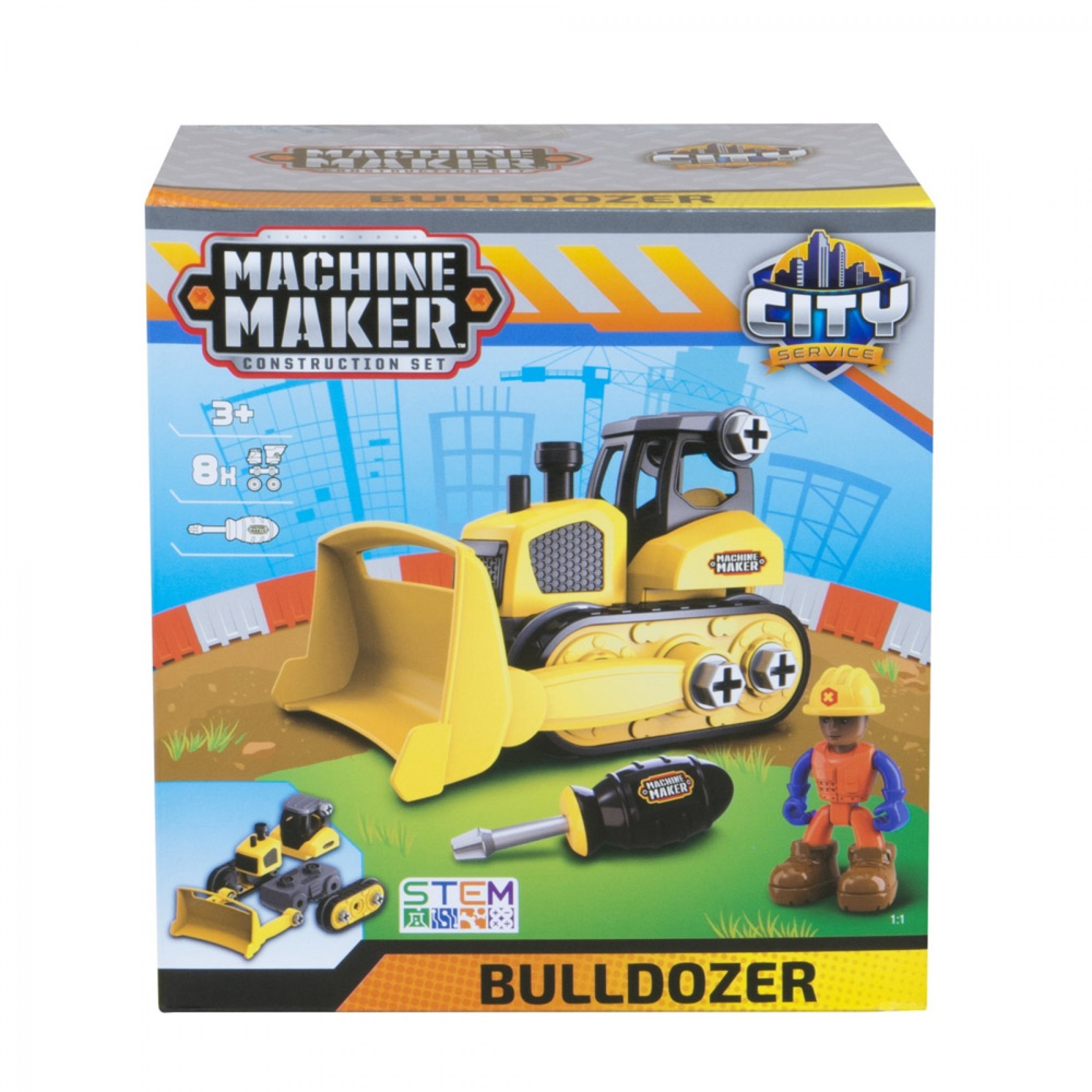 Nikko Toys-NIKKO TOYS MACHINE MAKER-JUNIOR BUILDER-BULLDOZER 36/40012 ...