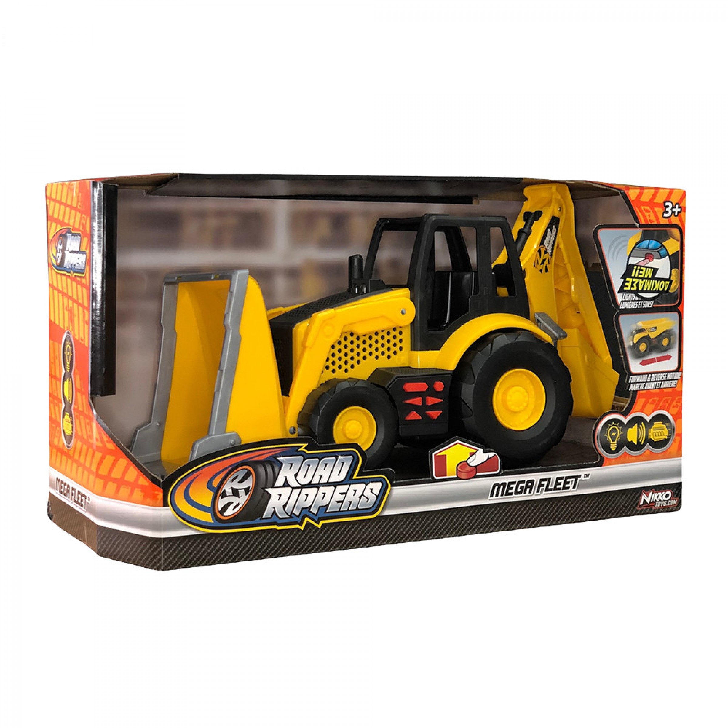 Nikko Toys-NIKKO TOYS RHINO CONSTRUCTION-MEGA FLEET BACKHOE 30274(30274 ...