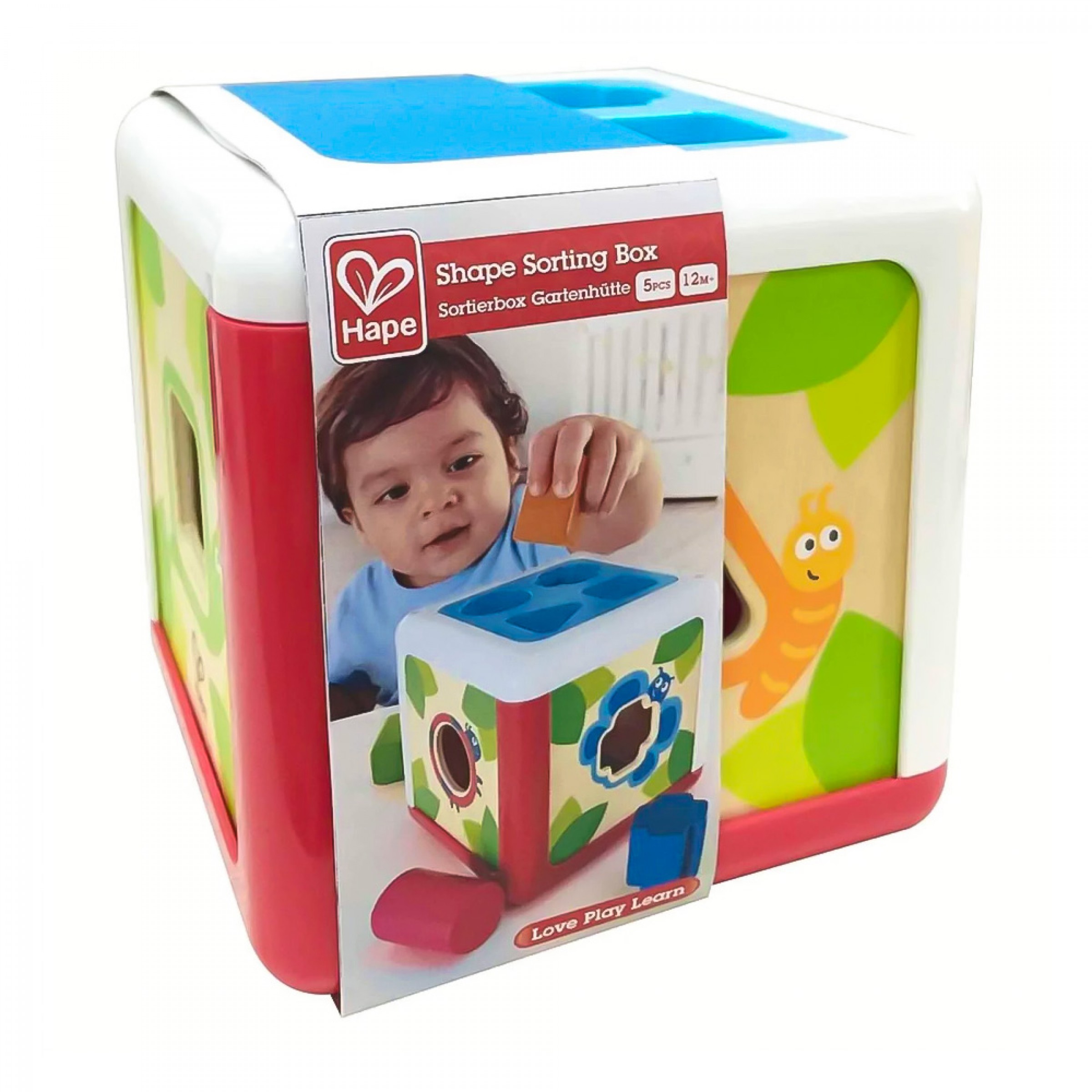 Hape-HAPE HAPE EARLY EXPLORER WOOD SHAPE SORTING BOX E0507(E0507 ...