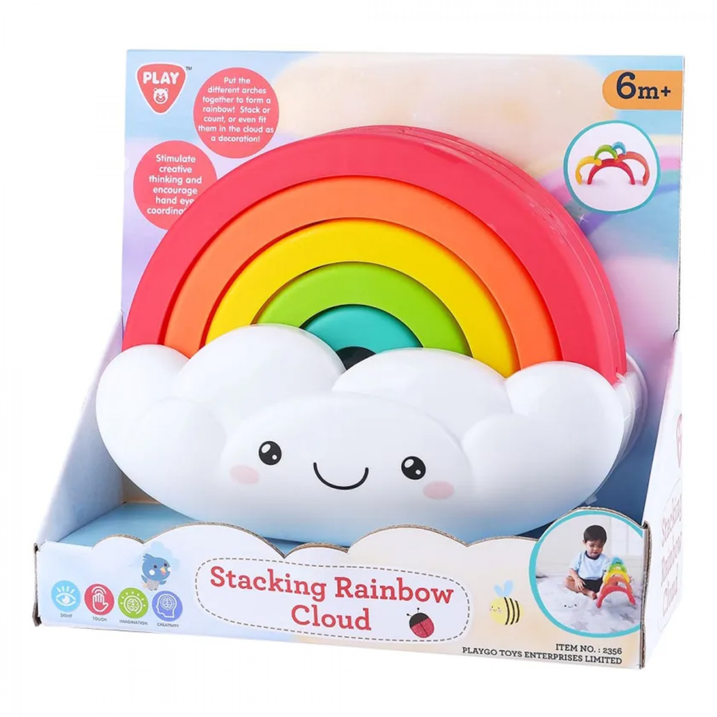 Playgo-PLAYGO STACKING RAINBOW CLOUD 2356(2356) | lampridis.gr