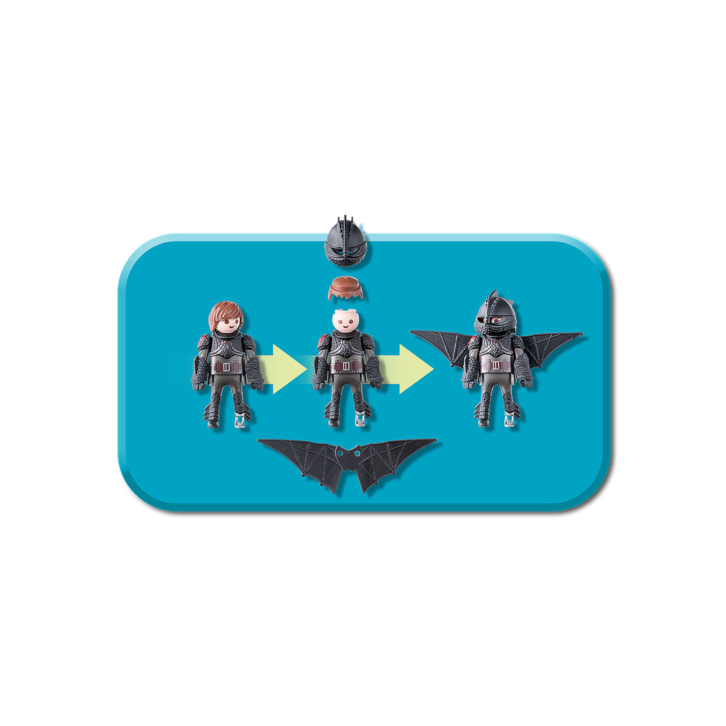 Playmobil-PLAYMOBIL Ο ΦΑΦΟΥΤΗΣ ΚΙ Ο ΨΑΡΗΣ ΜΕ ΕΝΑ ΔΡΑΚΟΥΛΗ 70037(70037 ...
