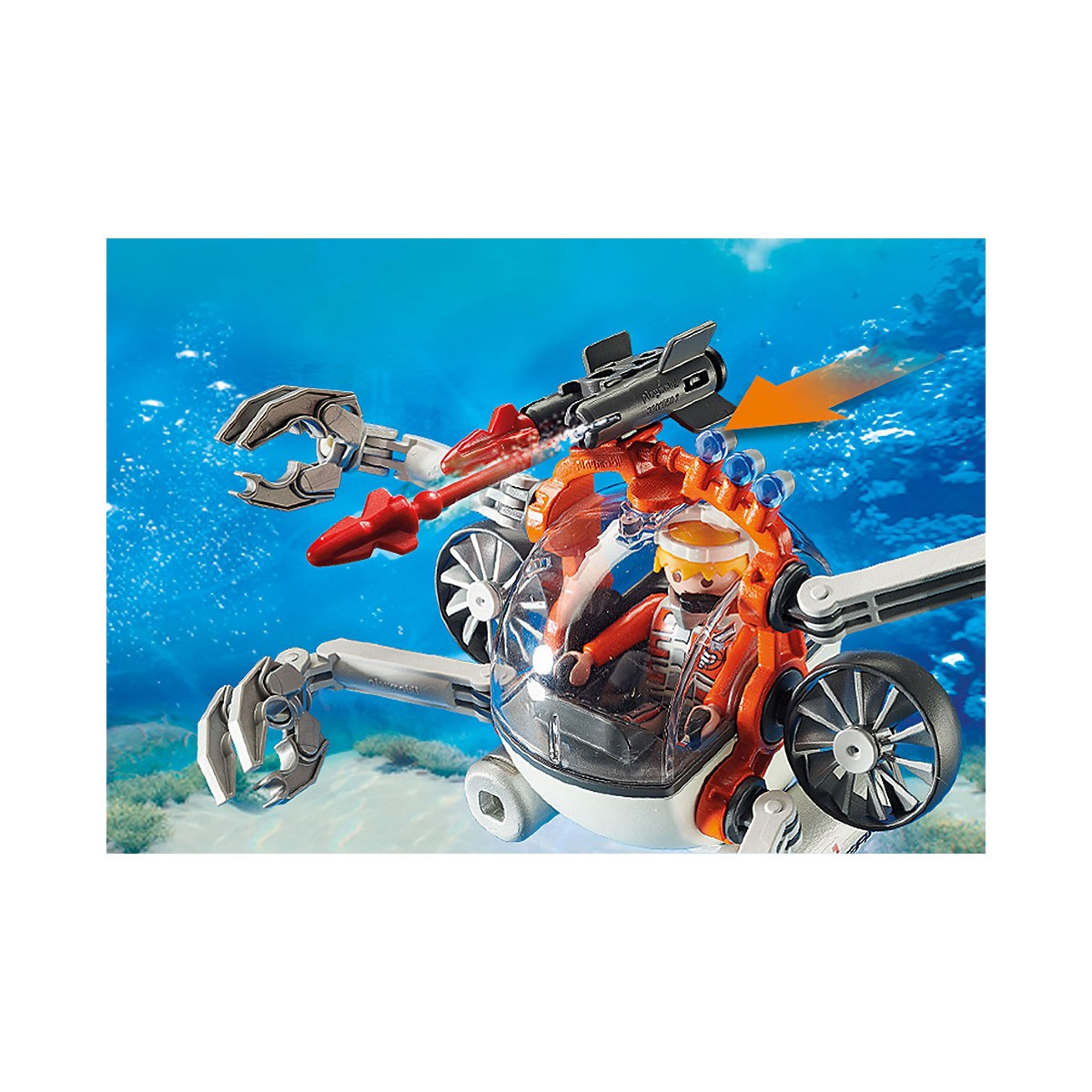 Playmobil-PLAYMOBIL ΥΠΟΒΡΥΧΙΟ ΣΚΑΦΟΣ ΤΗΣ SPY TEAM 70003(70003 ...