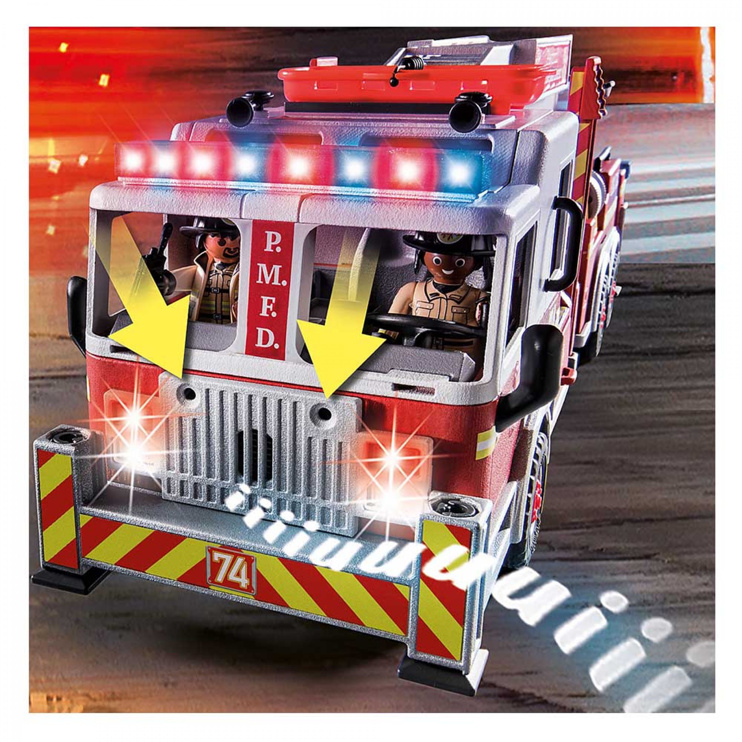 Playmobil-PLAYMOBIL US TOWER LADDER ΠΥΡΟΣΒΕΣΤΙΚΟ ΟΧΗΜΑ ΝΟ 70935(70935 ...