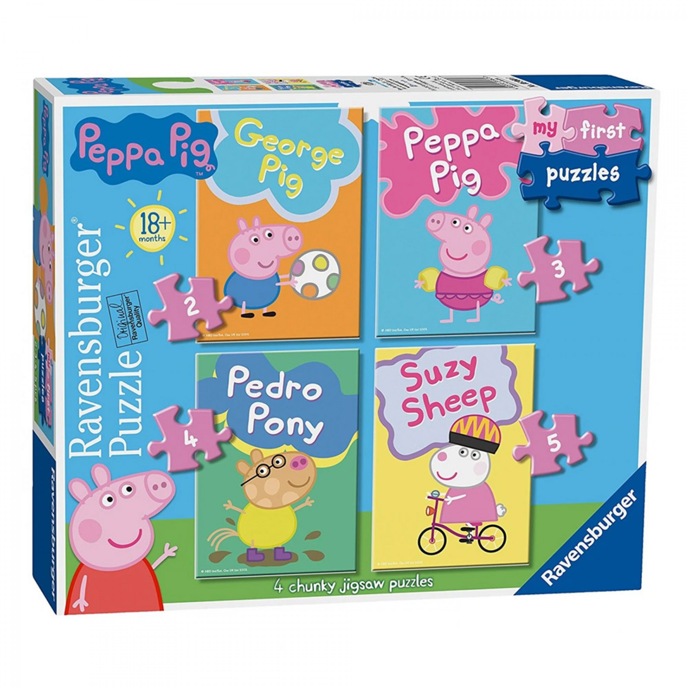 Ravensburger-RAVENSBURGER ΤΑ ΠΡΩΤΑ ΜΟΥ ΠΑΖΛ PEPPA PIG (2/3/4/5 ΚΟΜΜΑΤΙΑ ...
