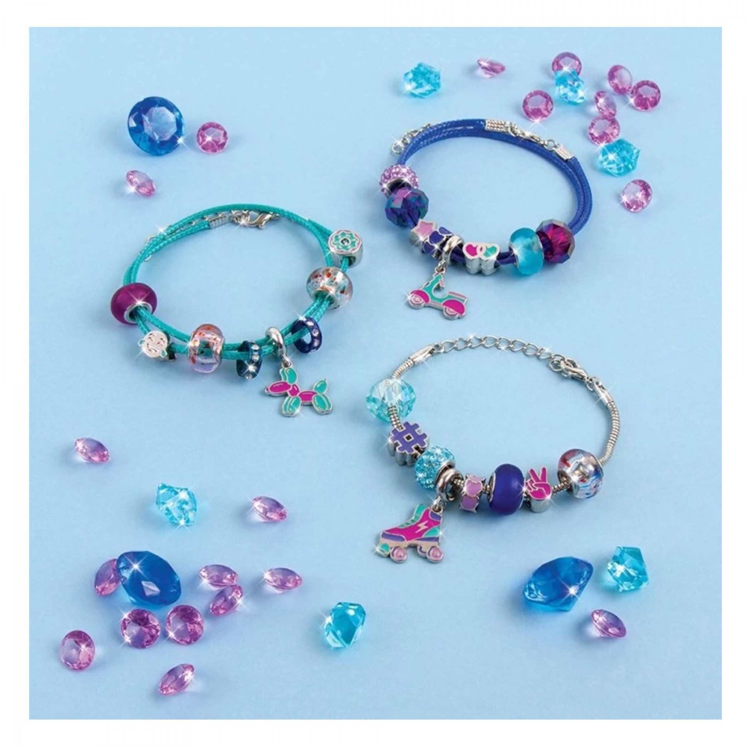 make it real-MAKE IT REAL HALO CHARMS BRACELETS TRUE BLUE 1721(1721 ...