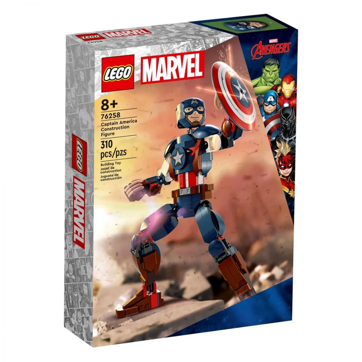 Lego-LEGO CAPTAIN AMERICA CONSTRUCTION FIGURE 76258(76258) | lampridis.gr