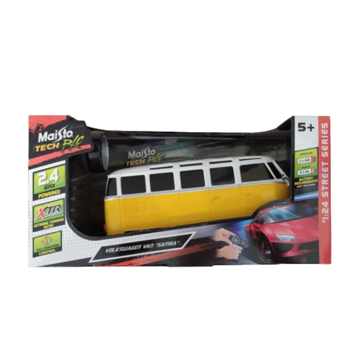 Maisto-MAISTO TECH STREET CARS 1:24 VOLKSWAGEN VAN "SAMBA" 81550/81529 ...