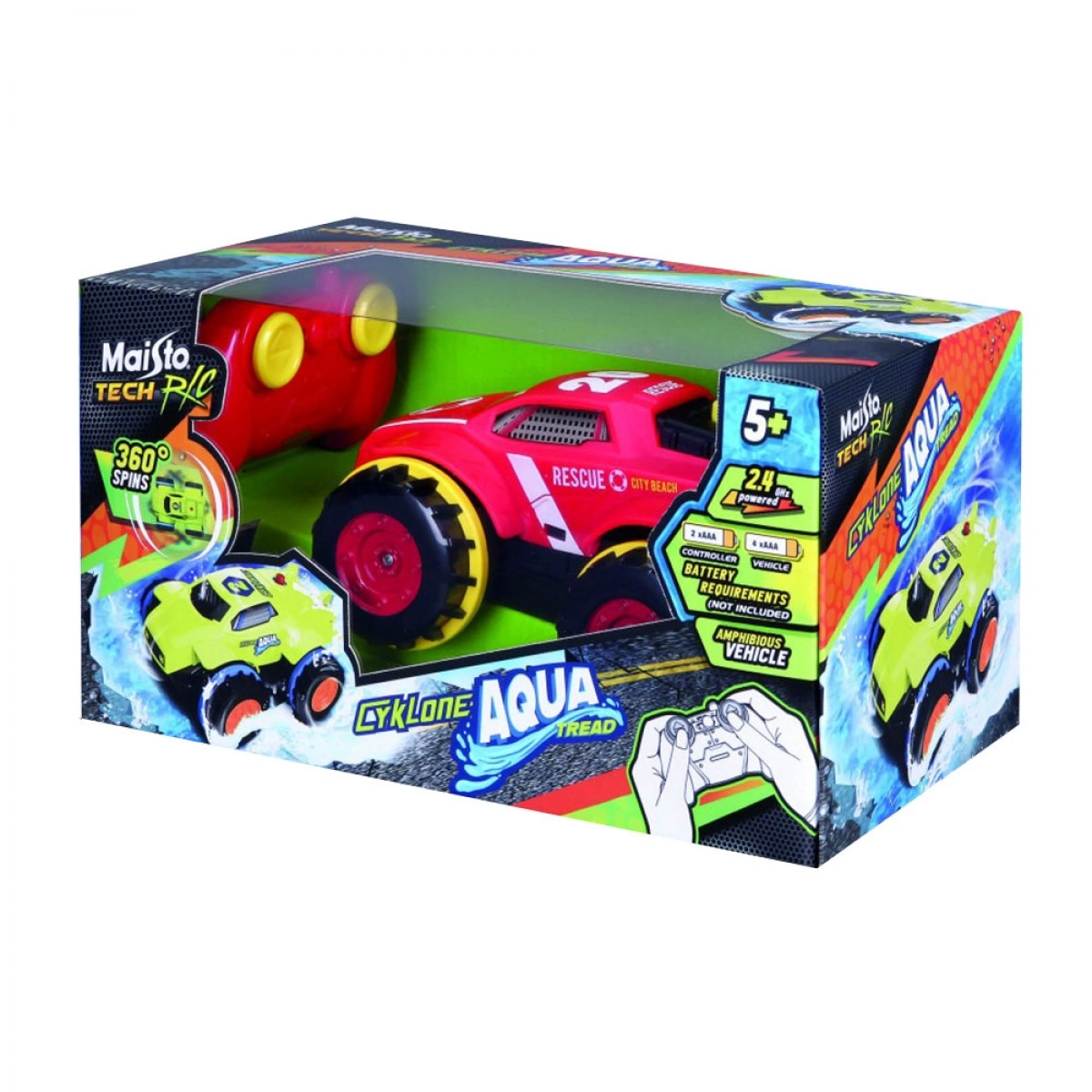 Maisto-MAISTO TECH CYCLONE AQUA TREAD RED 82142(82142) | lampridis.gr