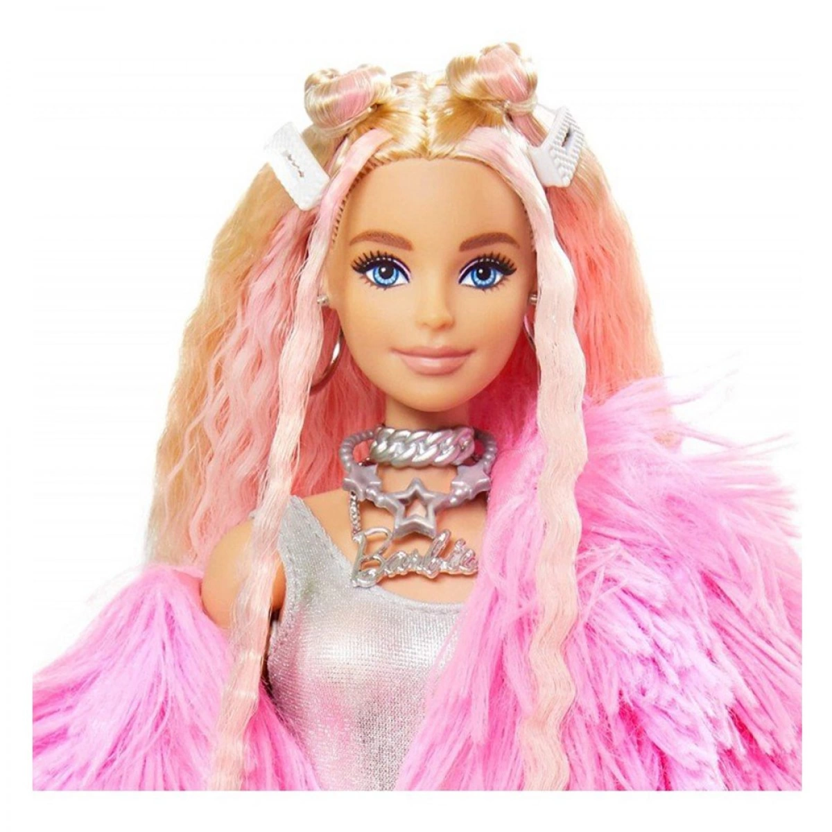 Mattel-MATTEL BARBIE EXTRA - FLUFFY PINK JACKET GRN28(GRN28) | lampridis.gr