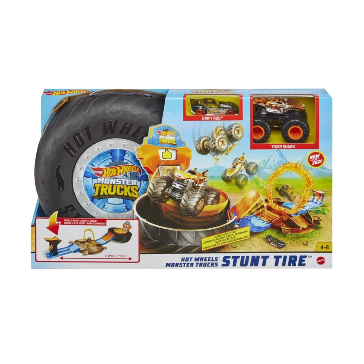 Mattel-MATTEL HOT WHEELS MONSTER TRUCKS - ΠΙΣΤΑ ΣΟΥΠΕΡ ΡΟΔΑ GVK48(GVK48 ...
